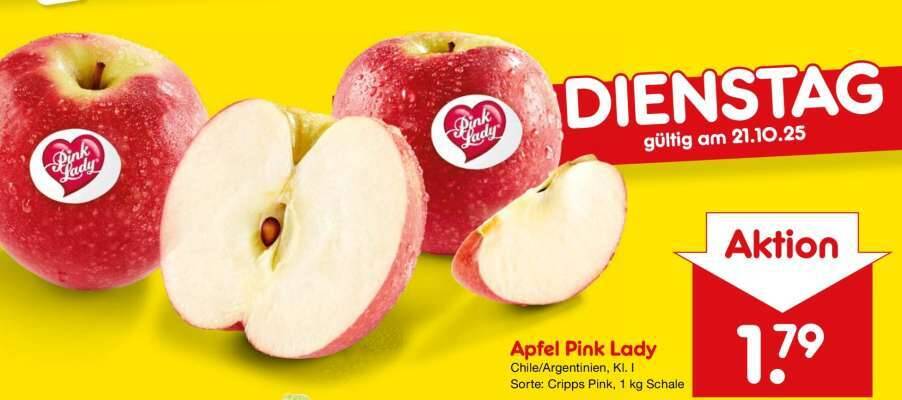 Äpfel Pink Lady Angebot bei Netto Marken-Discount