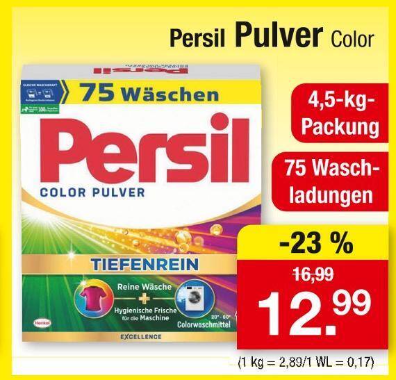 Stilvolle Persil Pulver Angebot Ebenbild