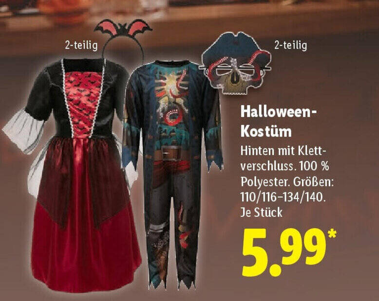 Halloween- Kostüm Angebot bei Lidl
