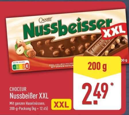 CHOCEUR Nussbeißer XXL Angebot bei Aldi Nord