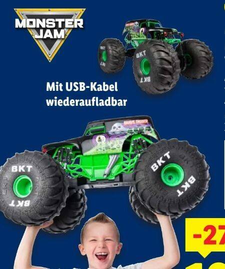 Moni Monster Jam Mega Grave Digger Angebot bei Lidl
