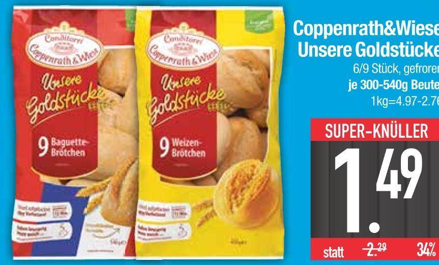 Coppenrath & wiese unsere goldstücke baguette-brötchen Angebot bei Edeka