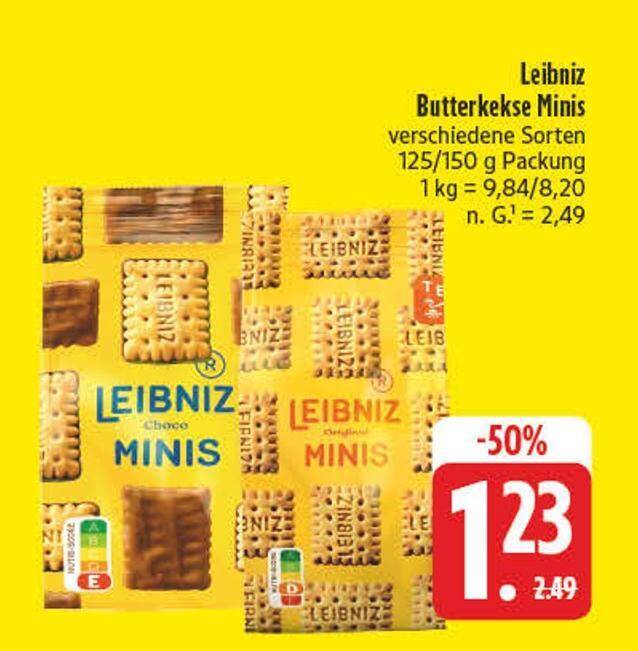 Leibniz butterkekse minis Angebot bei Edeka
