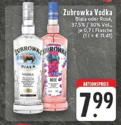 Zubrowka Vodka Angebot bei Edeka