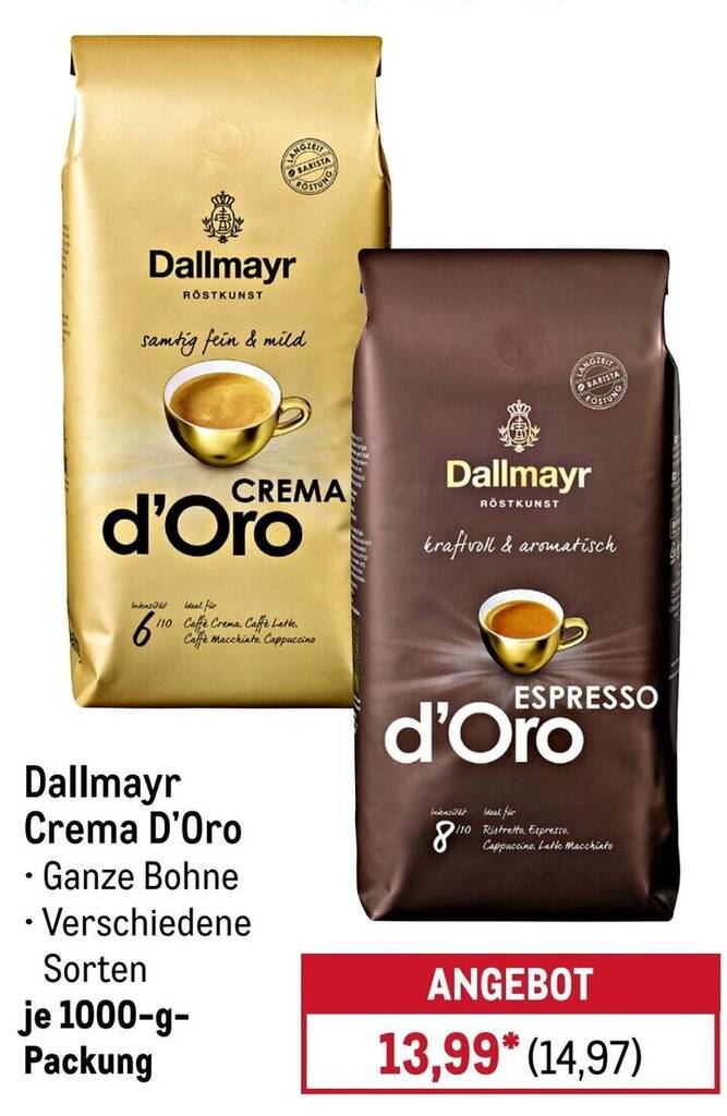 Elegantes Dallmayr Crema D Oro Angebot Diese Woche Bild