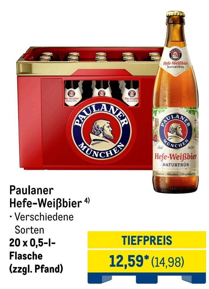 Schne Paulaner Weissbier Angebot Bild