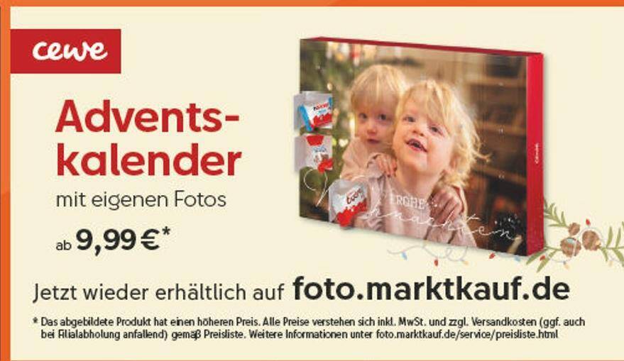 Cewe adventskalender mit eigenen fotos Angebot bei Marktkauf