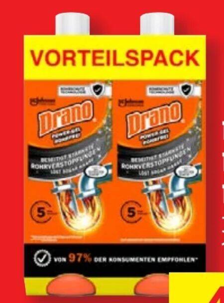 Drano Rohrfrei Power-Gel Angebot bei Lidl