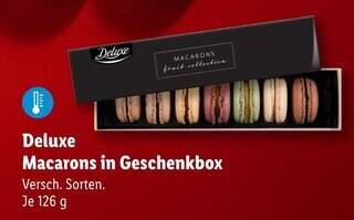 Deluxe macarons in geschenkbox Angebot bei Lidl