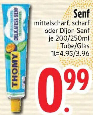Senf 200-250 ml Angebot bei Edeka