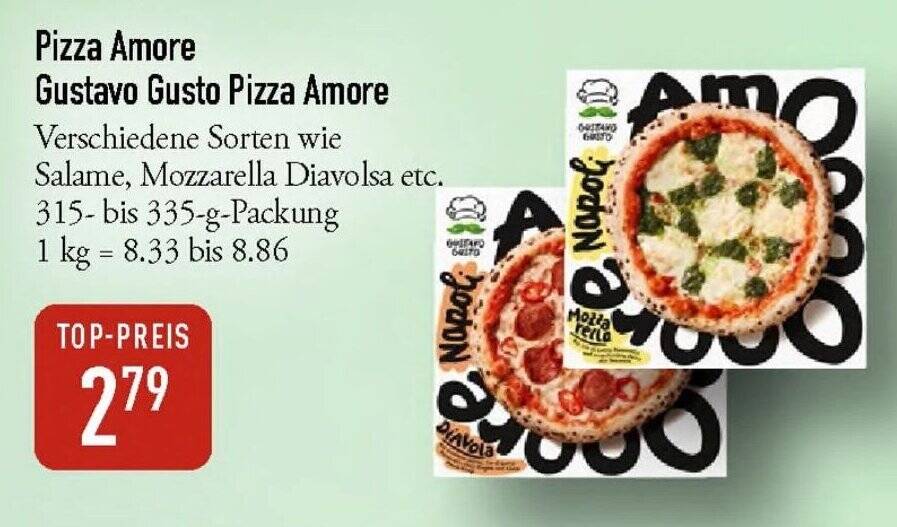 Pizza Amore Gustavo Gusto Pizza Amore 315-335 g Angebot bei Galeria ...