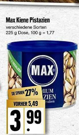 Max Kiene Pistazien Angebot bei Edeka
