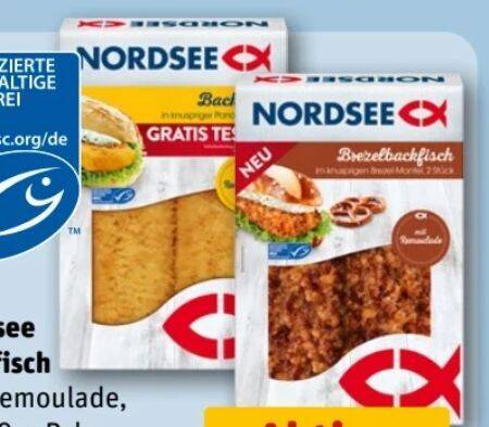 Nordsee Backfisch mit Remoulade Angebot bei REWE Center