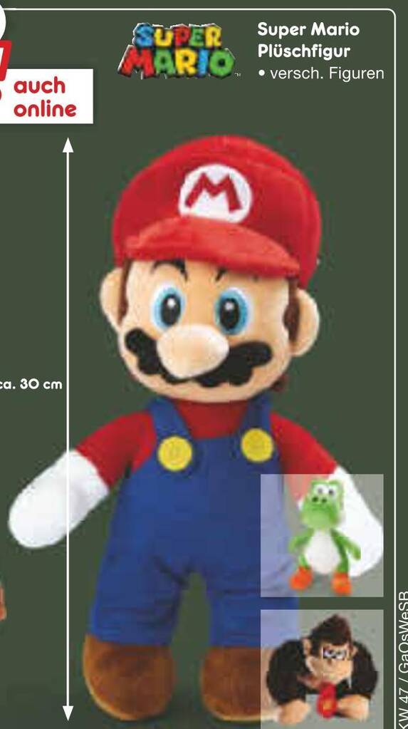 Super mario super mario plüschfigur Angebot bei Netto Marken-Discount