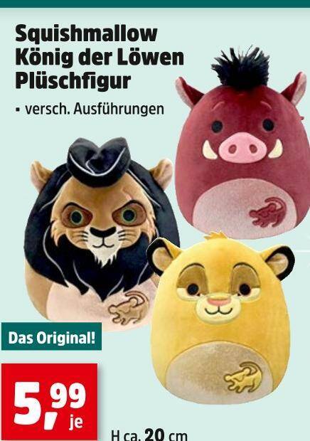 Squishmallow könig der löwen plüschfigur Angebot bei Thomas Philipps