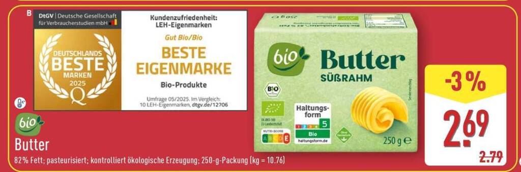 Butter Angebot bei Aldi Nord