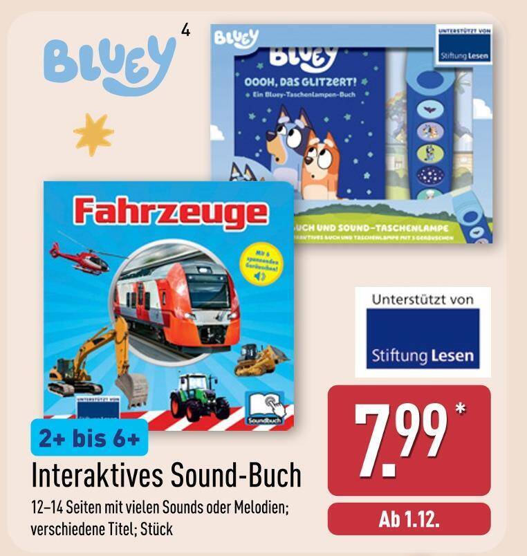 Bluey oooh, das glitzert! Angebot bei Aldi Nord