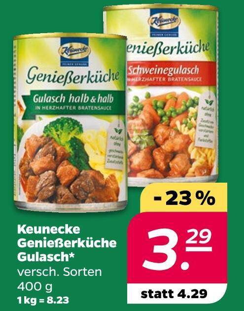 Keunecke genießerküche gulasch halb & halb Angebot bei NETTO