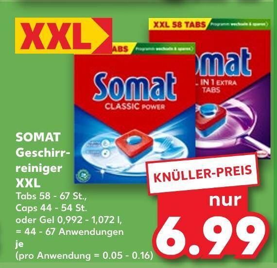 Somat classic power tabs Angebot bei Kaufland