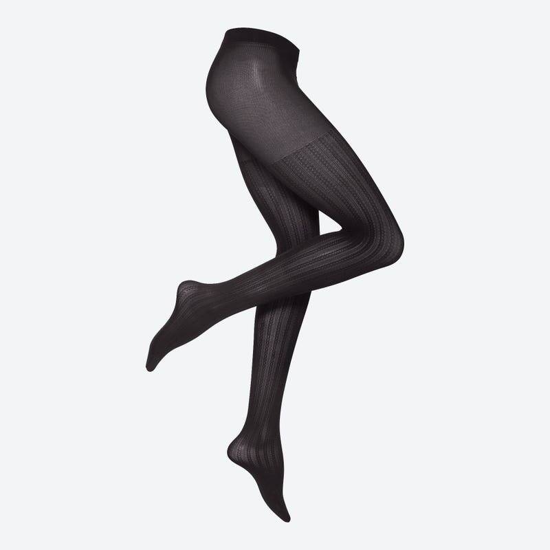 Damen-Strumpfhose mit Zopfstrick-Musterung, 60 DEN Angebot bei NKD