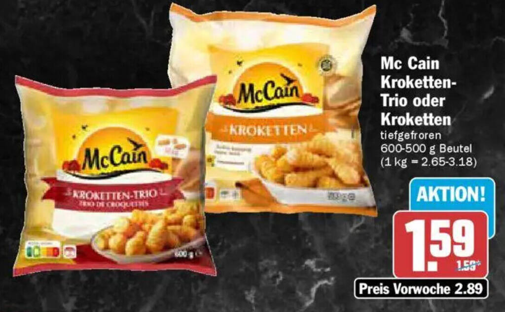 Mc Cain Kroketten- Trio oder Kroketten 600-500 g Angebot bei AEZ