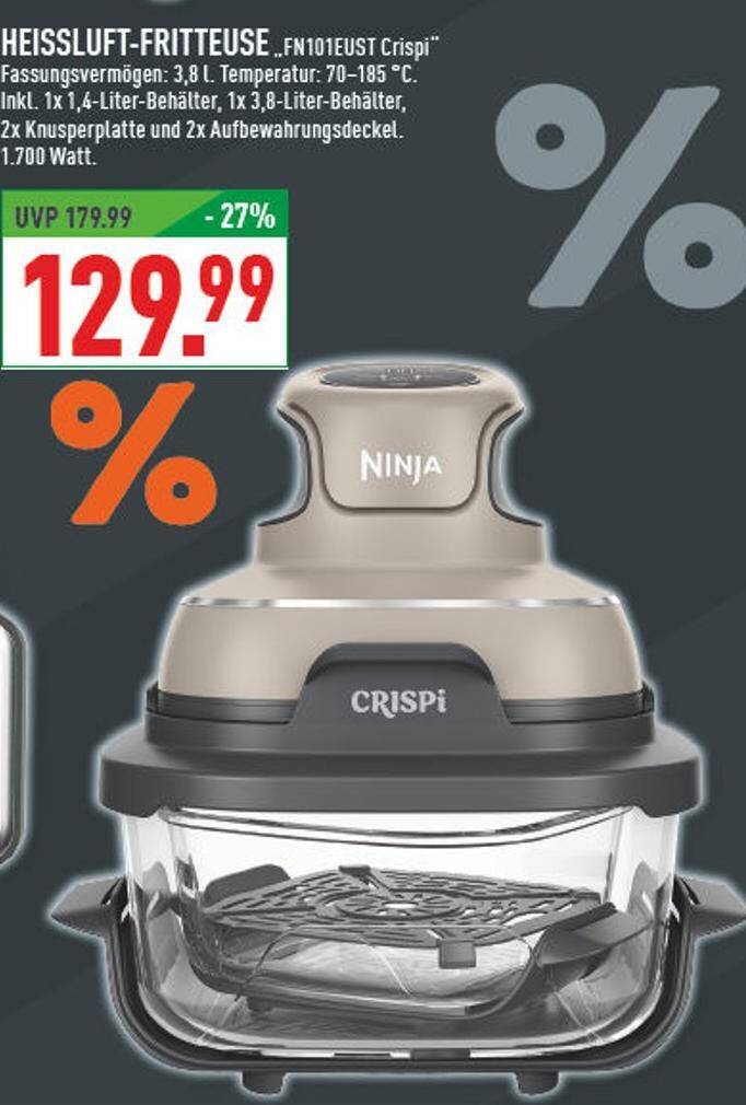 Ninja heissluft-fritteuse fn101eust crispi Angebot bei Marktkauf
