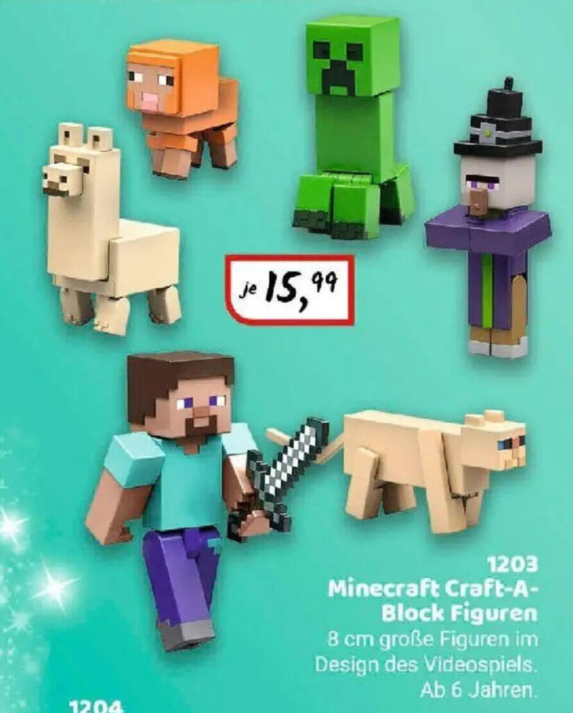 1203 Minecraft Craft-A- Block Figuren Angebot bei Idee+Spiel