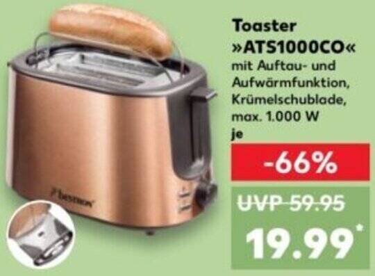 Bestron Toaster ATS1000CO Angebot bei Kaufland
