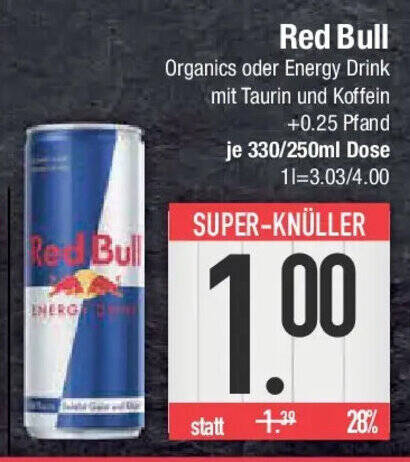 Red Bull 330/250 ml Angebot bei E-Center