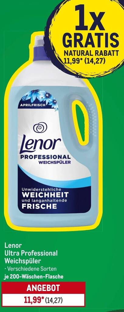 Spannende Lenor Weichspuler Angebot Ebenbild
