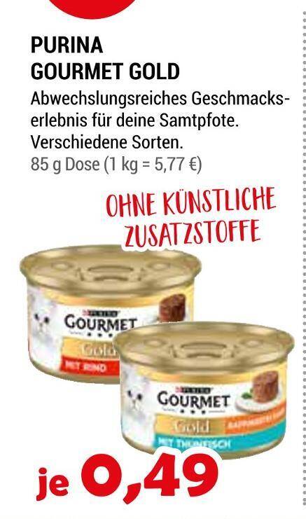 Wunderschöne Purina Gourmet Gold Angebot Fotos