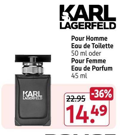 Karl lagerfeld pour homme eau de toilette Angebot bei Rossmann