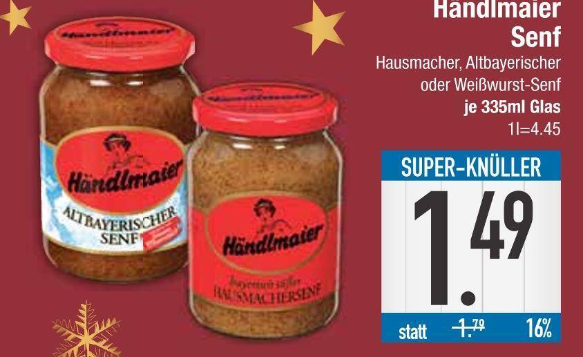 Händlmaier hausmacher senf Angebot bei Edeka