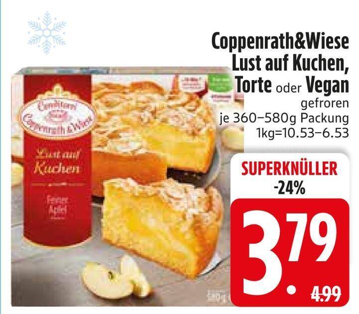 Coppenrath&wiese lust auf kuchen, torte oder vegan Angebot bei Edeka