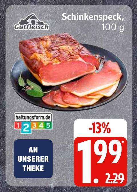 Gutfleisch schinkenspeck Angebot bei Edeka