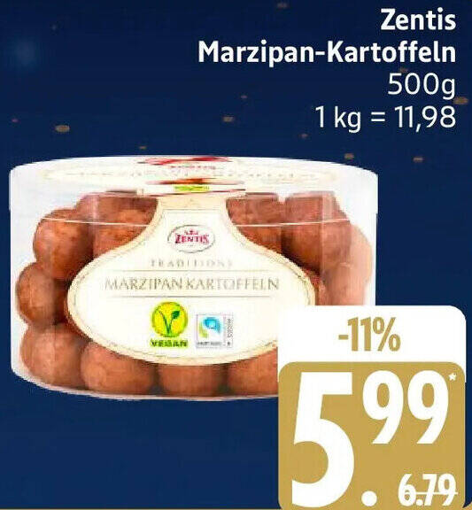 Zentis Marzipan-Kartoffeln 500 g Angebot bei Edeka