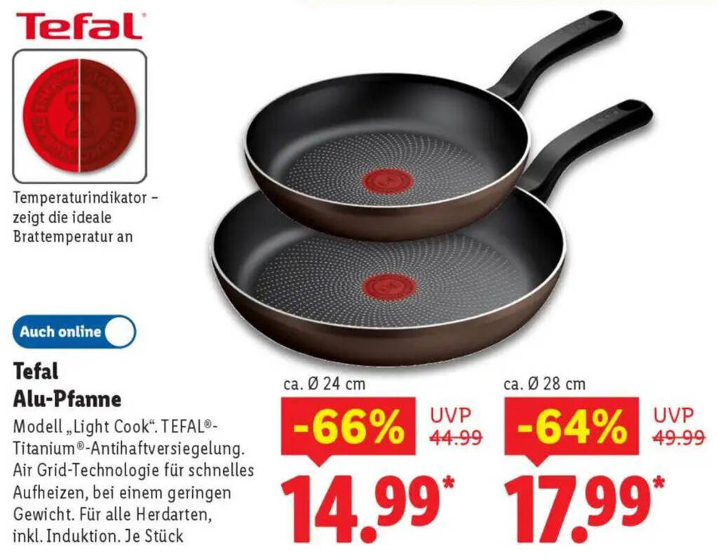 Tefal Alu-Pfanne Angebot bei Lidl