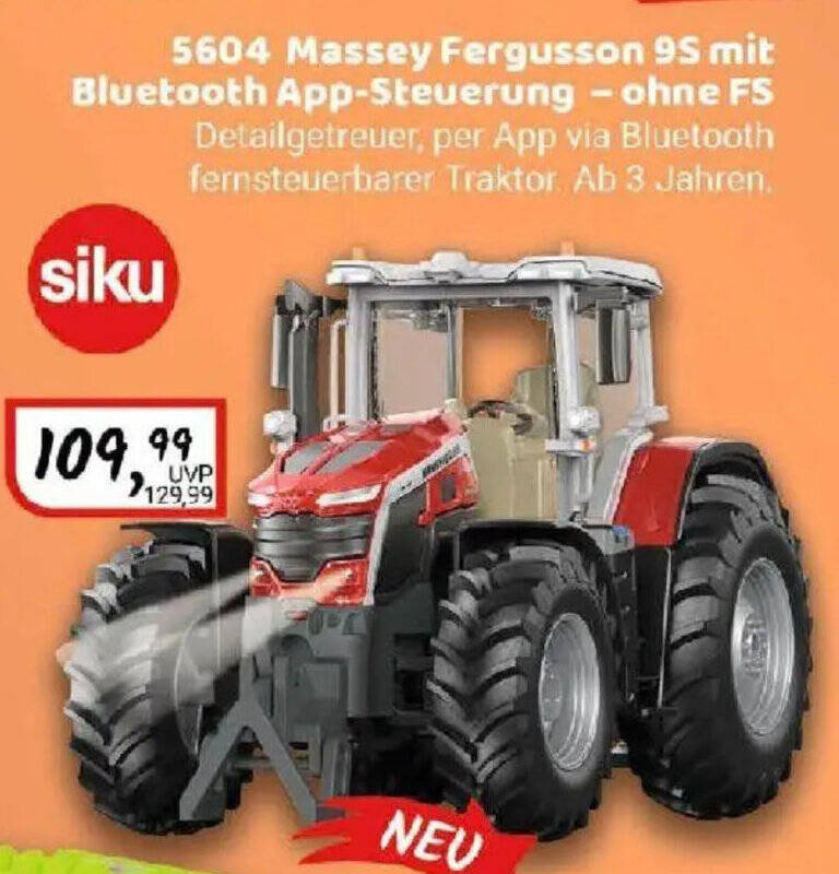 siku 5604 Massey Fergusson 95 mit Bluetooth App-Steuerung - ohne FS ...