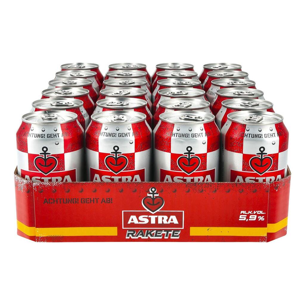Astra Rakete 5,9 % vol 0,33 Liter Dose, 24er Pack Angebot bei Netto ...