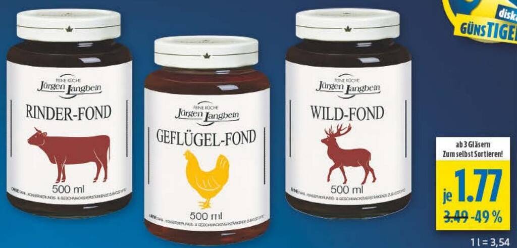 Feine Küche Jürgen Langbein Fond Angebot bei diska