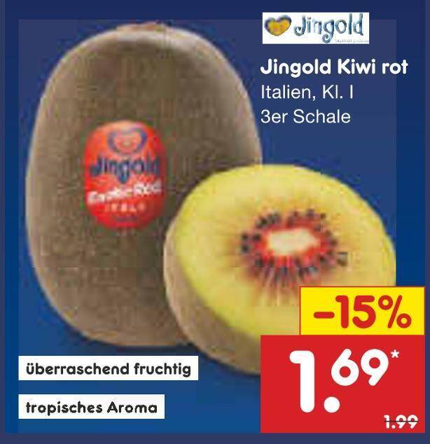 Jingold kiwi rot Angebot bei Netto Marken-Discount