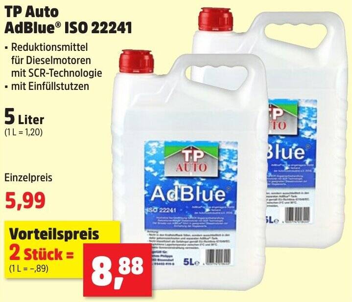 TP Auto AdBlue ISO 22241 5 l Angebot bei Thomas Philipps