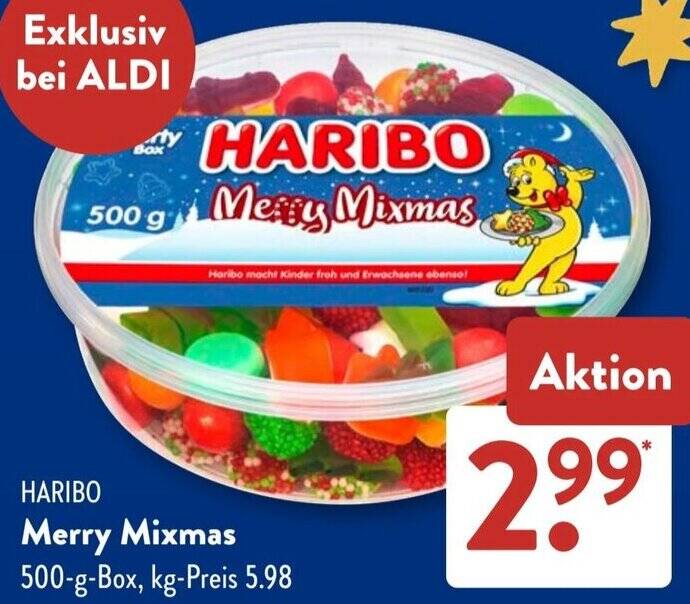 HARIBO Merry Mixmas 500 g Angebot bei Aldi Süd