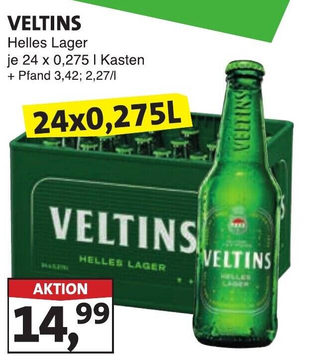 VELTINS Helles Lager 24*275 ml Angebot bei Lösch Depot