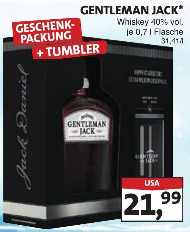 GENTLEMAN JACK Whiskey 700 ml Angebot bei Lösch Depot
