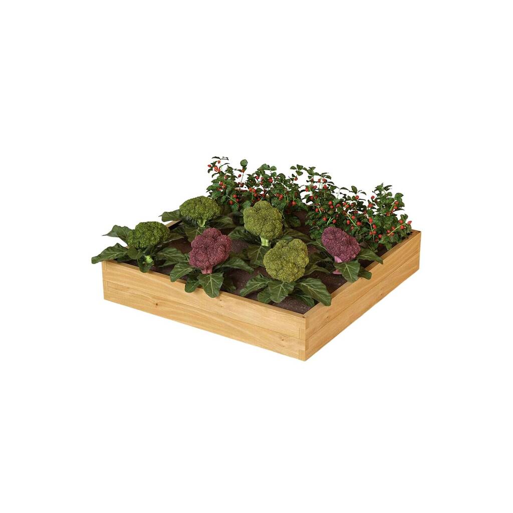 holz4home Hochbeet aus Holz mit Vlieseinlage und Metallstiften Angebot ...