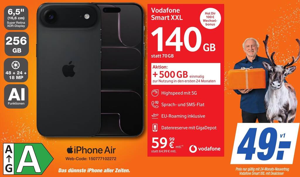 iPhone Air Angebot bei K+B Expert