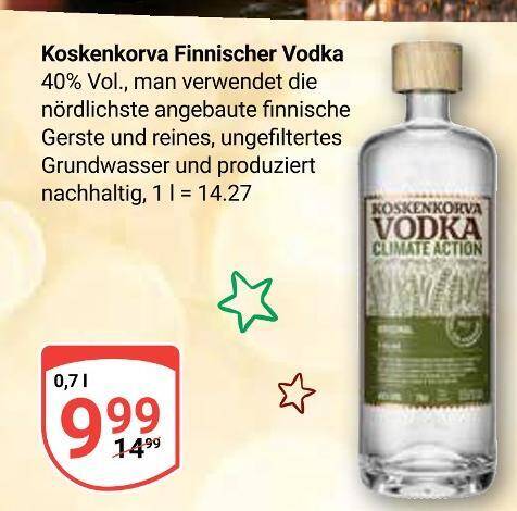 Koskenkorva finnischer vodka Angebot bei Globus