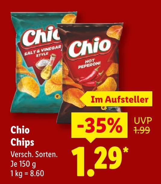 Chio salt & vinegar style Angebot bei Lidl