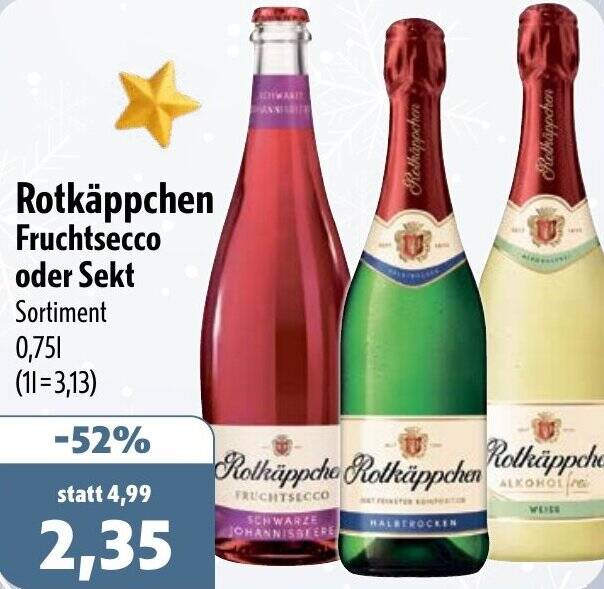 Spannende Fruchtsecco Rotkãppchen Angebot Bild